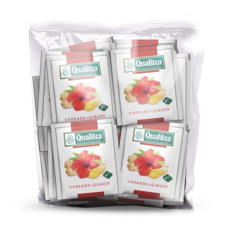 Чай каркаде Qualitea з імбиром 100 пакетів купити для офісу | магазин ...